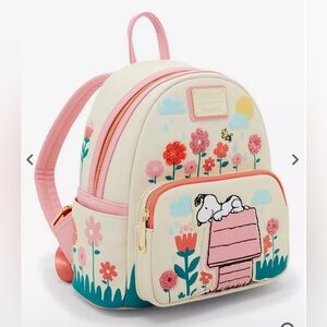 Bags | Loungefly Peanuts Snoopy Doghouse Floral Mini Backpack | Poshmark
